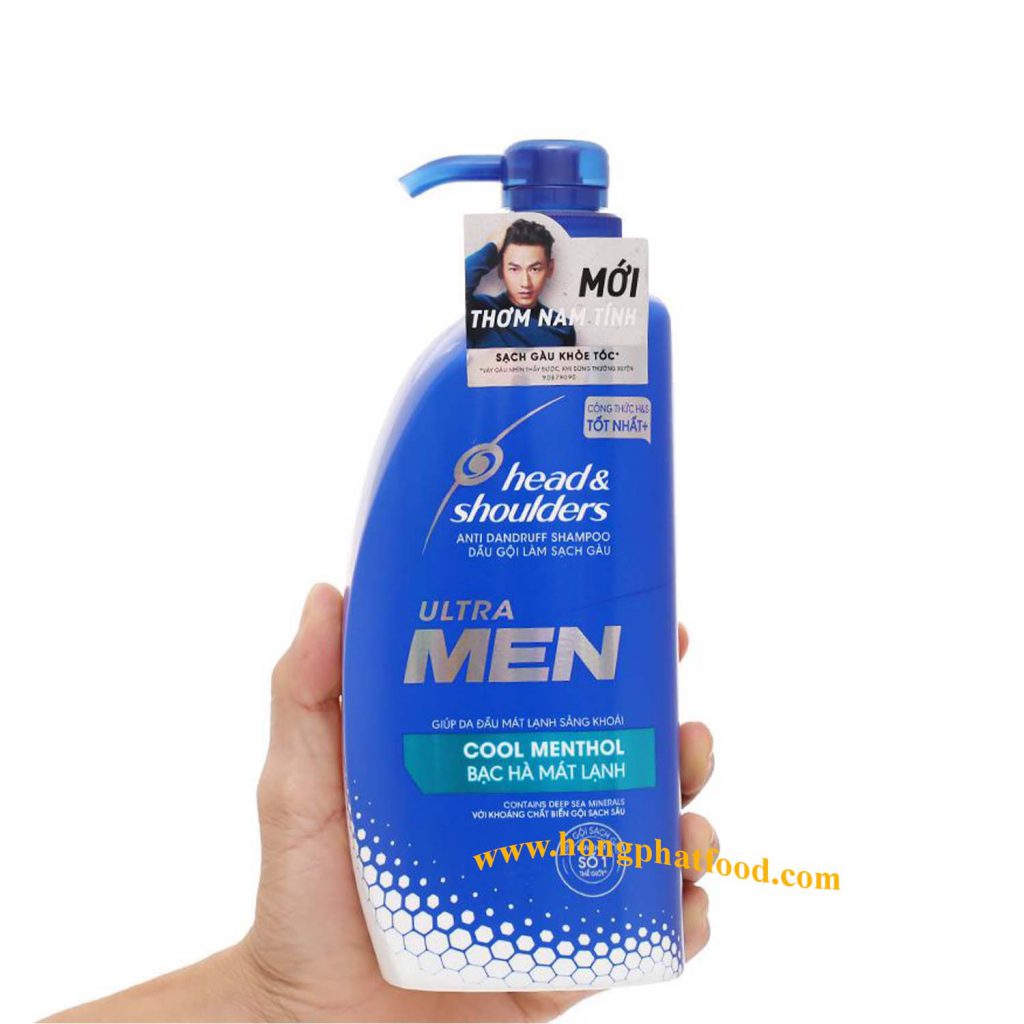 H&S Men Cool Menthol Shampoo 650ml | Hong Phat Co., Ltd