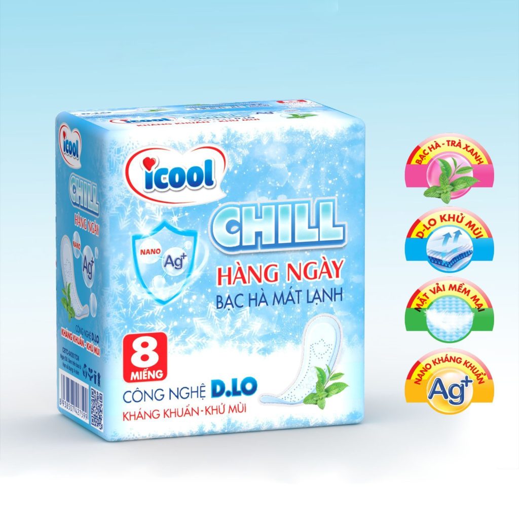 Icool Chill Sanitary Napkin Daily | Hong Phat Import Export Co., Ltd