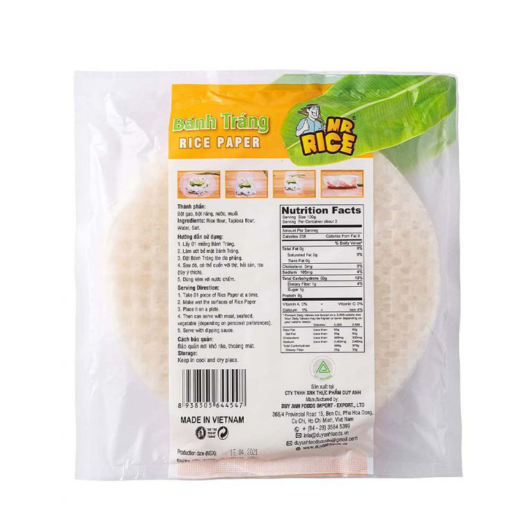 Mr.Rice Rice Paper (Round) - 250g - HONG PHAT CO., LTD