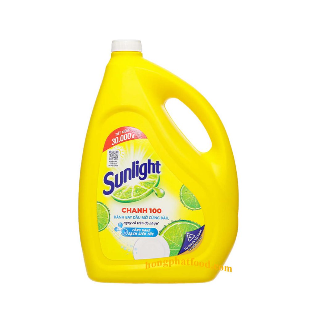 Sunlight Fresh Lemon Dishwashing Liquid 3.6kg | Hong Phat