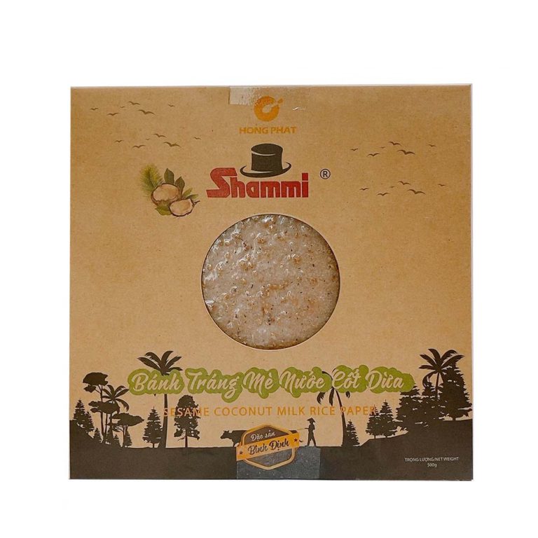 Shammi Sesame Coconut Milk Rice Paper (Round) 500g | HONG PHAT IMPORT ...