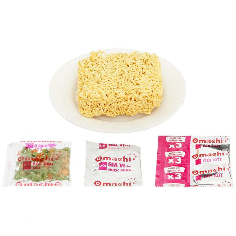 Omachi Five-Fruit Stewed Rib Instant Noodles 80g | HONG PHAT