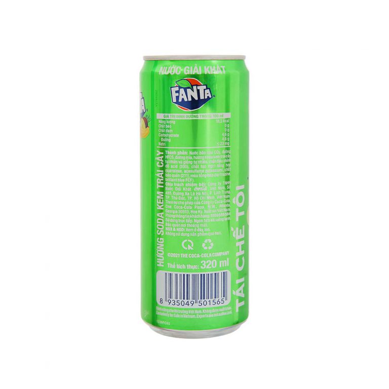 Fanta Cream Soda Fruity Soft Drink - 320ml | HONG PHAT
