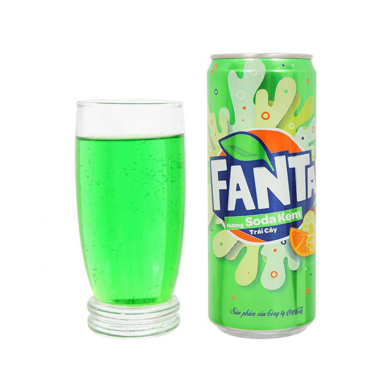 Fanta Cream Soda Fruity Soft Drink - 320ml | HONG PHAT