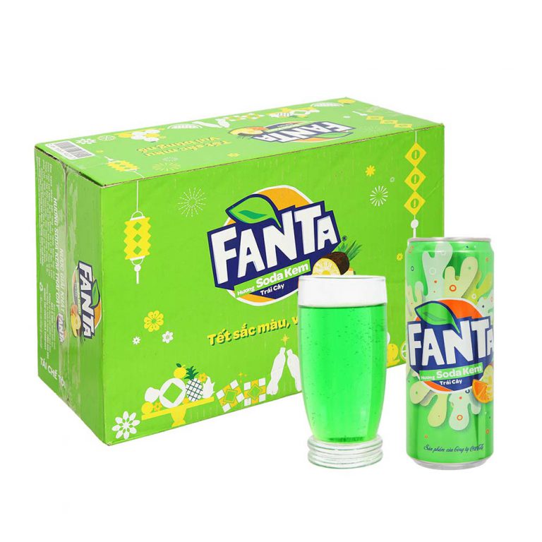 Fanta Cream Soda Fruity Soft Drink - 320ml | HONG PHAT