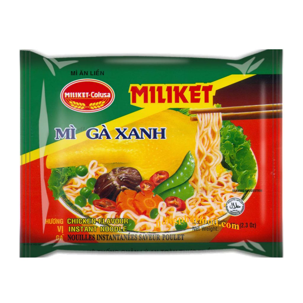 Miliket Chicken Instant Noodles 65g | Hong Phat Co., Ltd