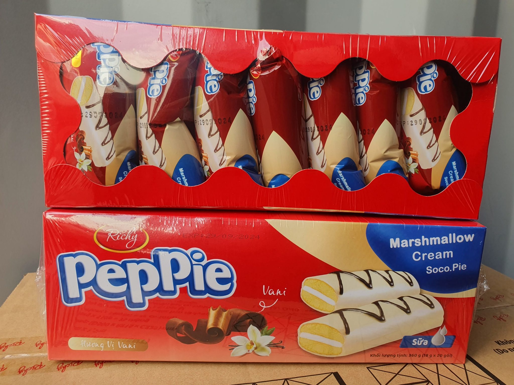 Peppie Vani Flavour White Chocolate Pie | Hong Phat Co., ltd