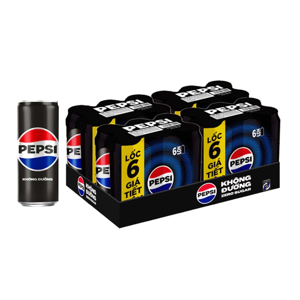 Pepsi Zero Sugar Soft Drinks 320ml | HONG PHAT CO., LTD