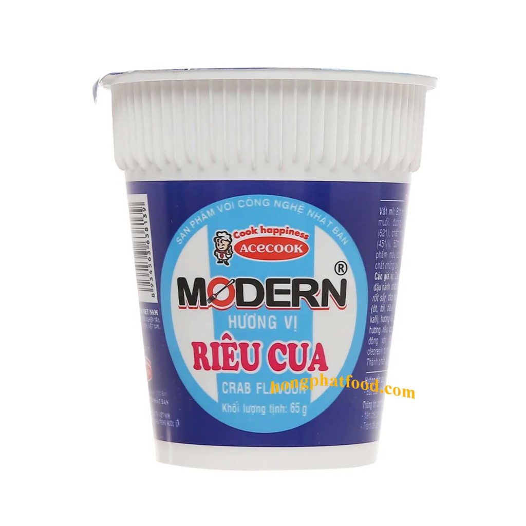 Modern Crab Flavour Instant Noodles Cup 65g - HONG PHAT IMPORT EXPORT ...