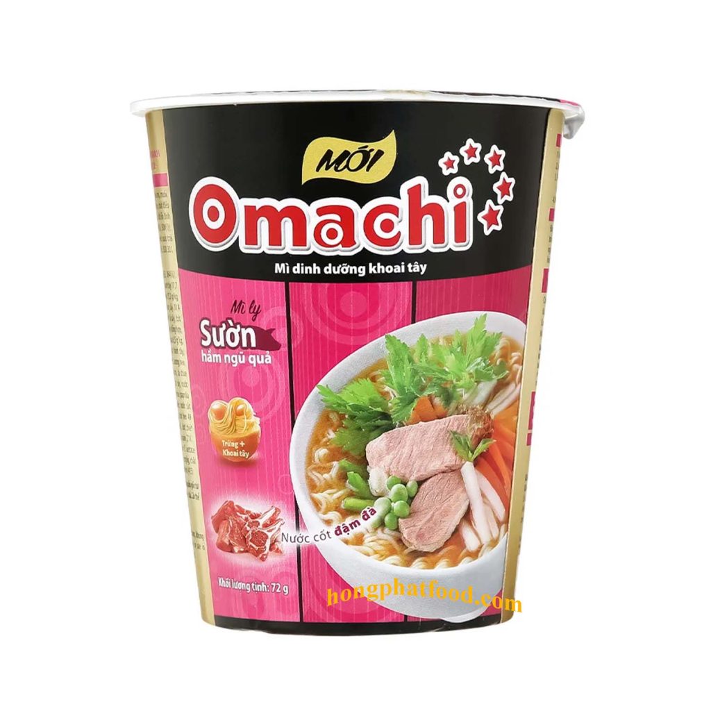 Omachi Five-Fruit Stewed Rib Instant Noodles Cup 68g