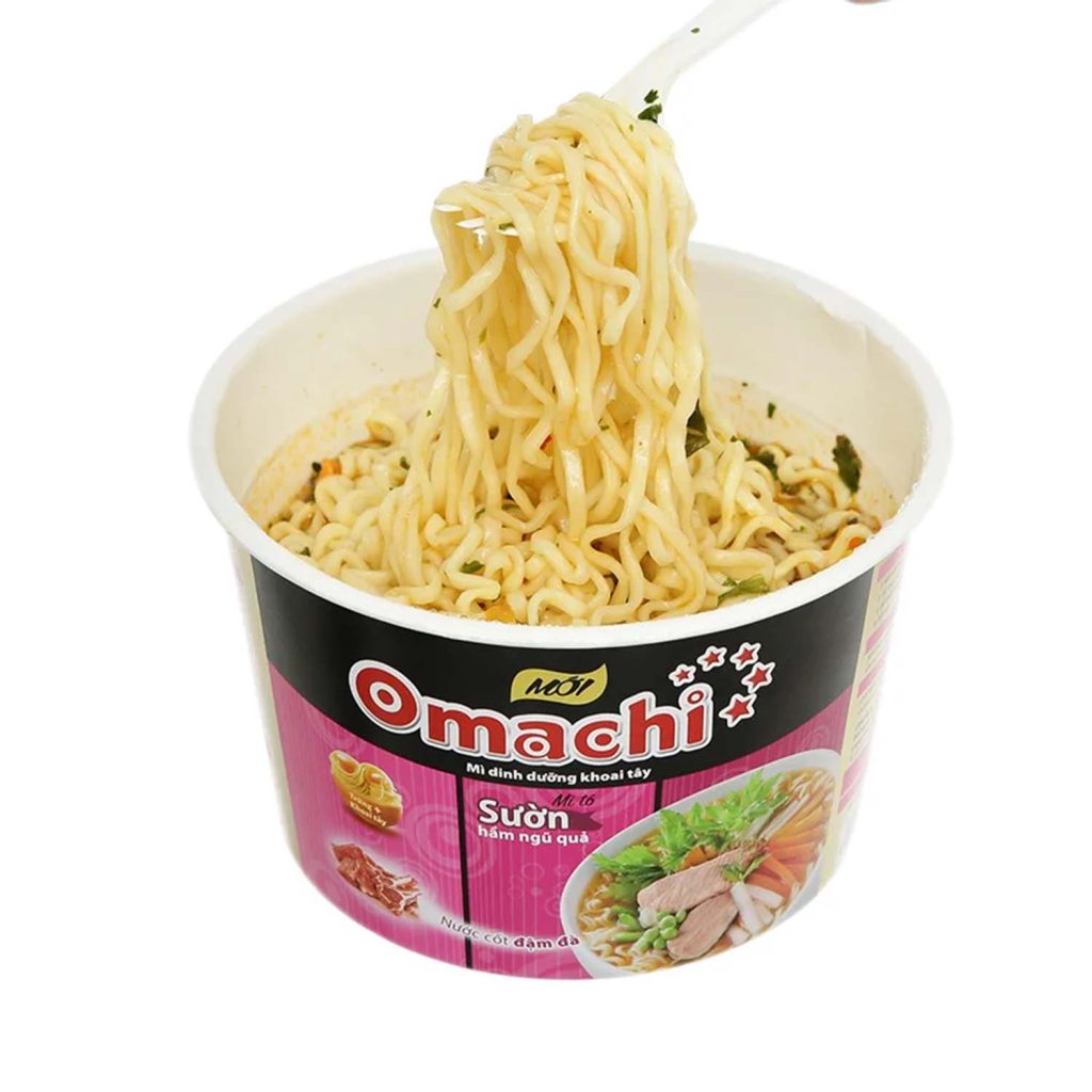 Omachi Five-Fruit Stewed Rib Instant Noodles Bowl 95g