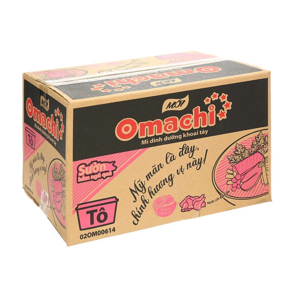 Omachi Five-Fruit Stewed Rib Instant Noodles Bowl 95g