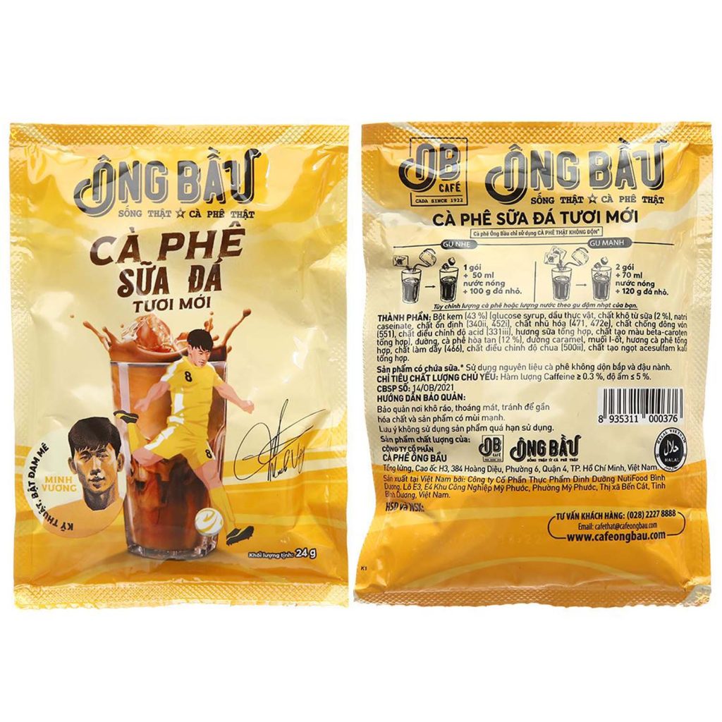 Ong Bau Instant Milk Coffee 240g | Hong Phat Co., ltd