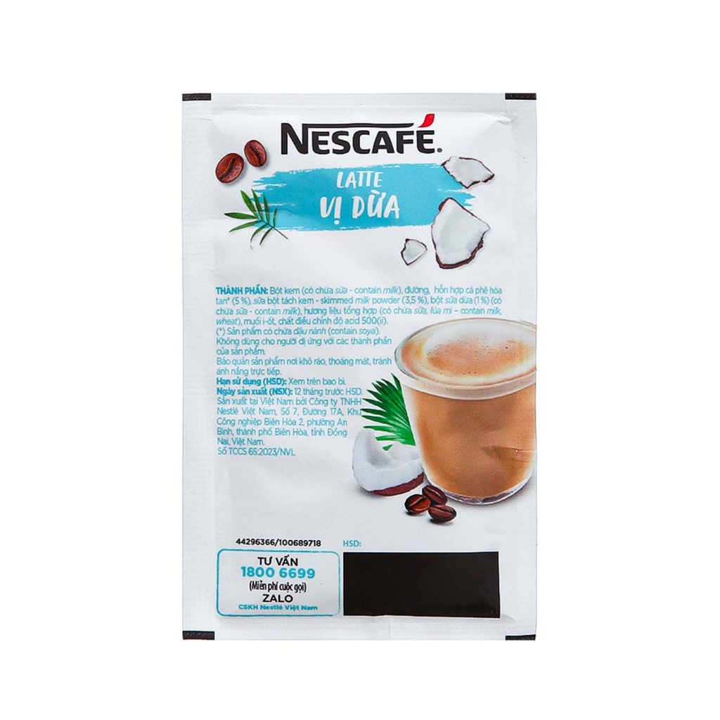 NesCafé Latte Coconut Instant Milk Coffee 200g | Hong Phat