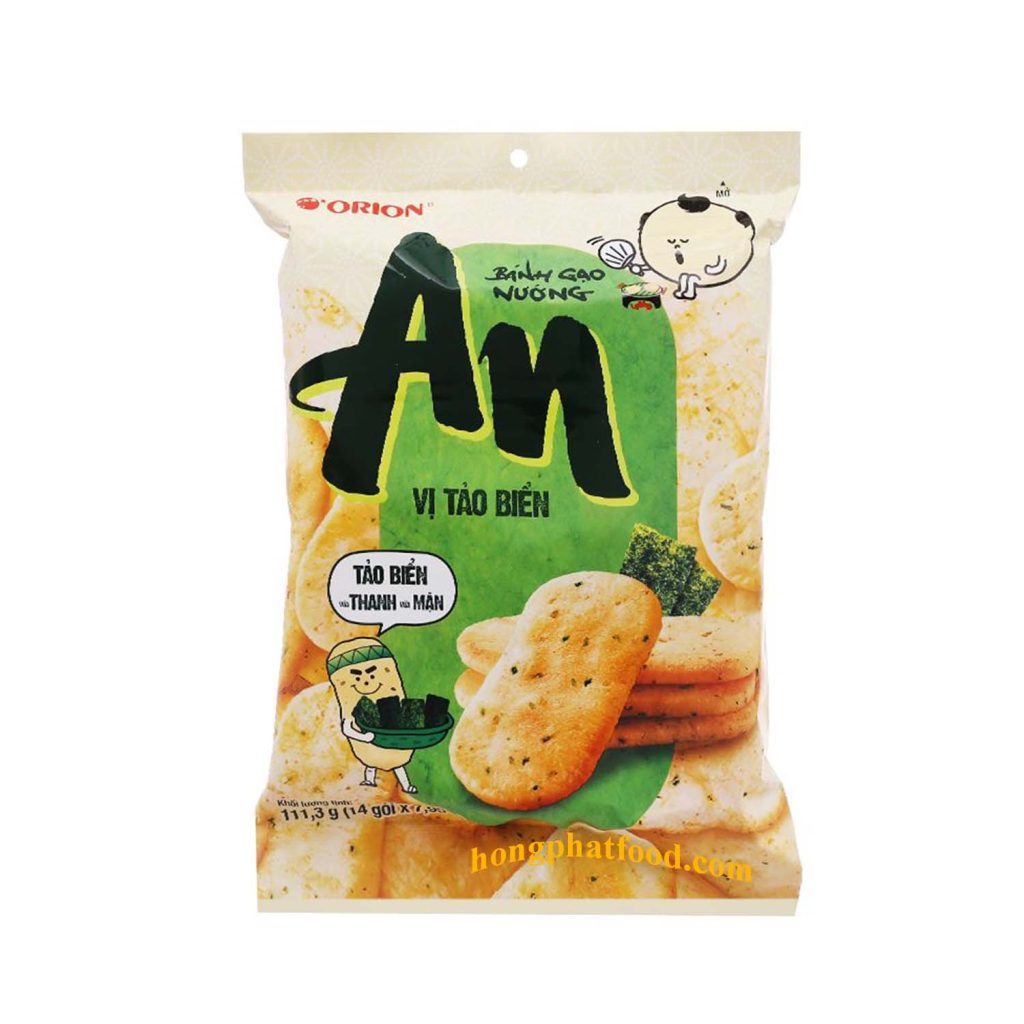 Orion An Seaweed Rice Cracker 111.3g - HONG PHAT IMPORT EXPORT CO., LTD