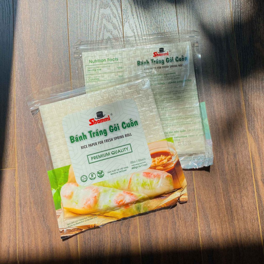 Shammi Fresh Spring Roll Rice Paper 400g (Square)
